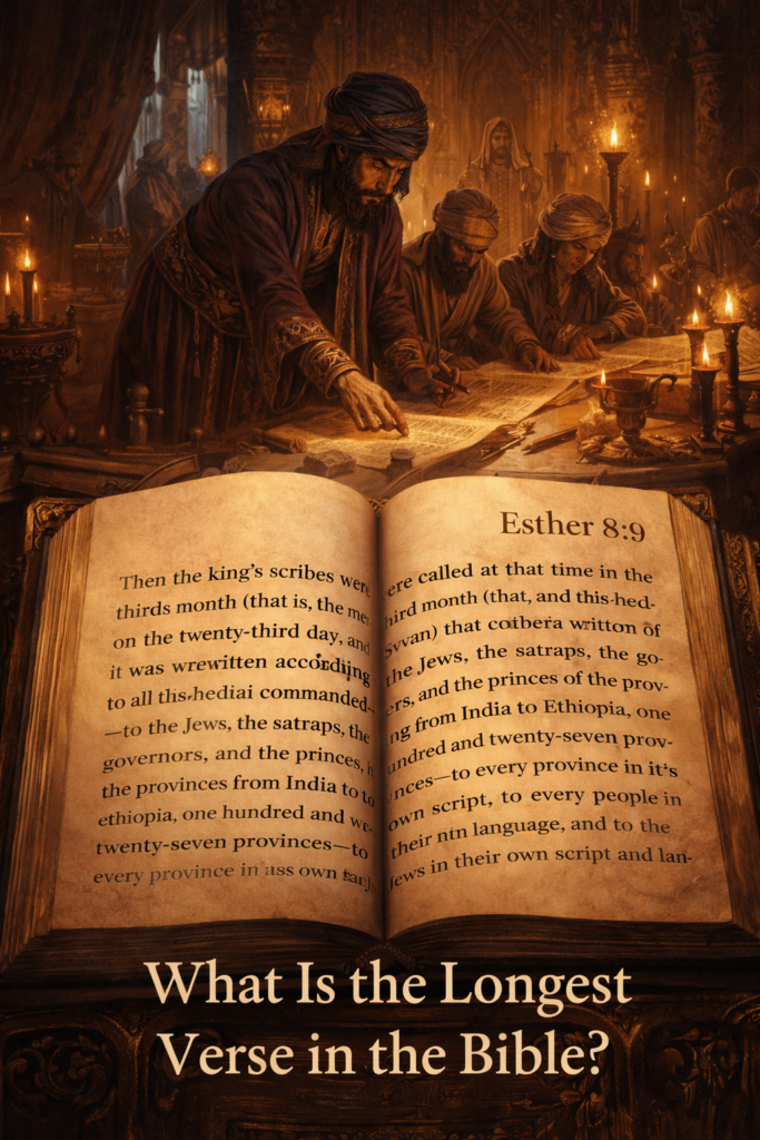 What Is the Longest Verse in the Bible? Full Explanation & Text