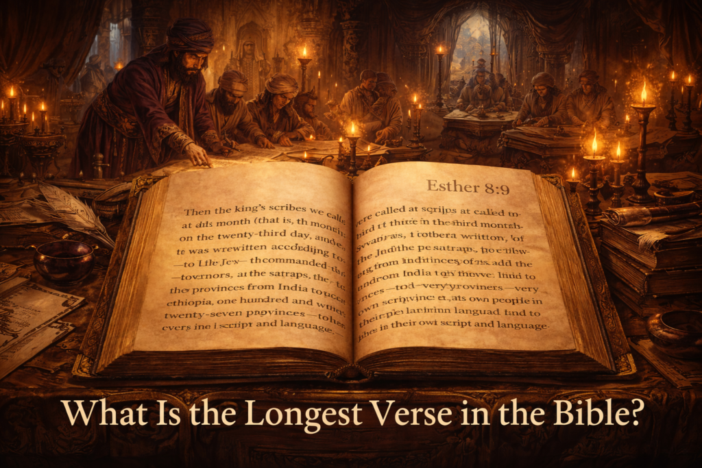 What Is the Longest Verse in the Bible? Full Explanation & Text